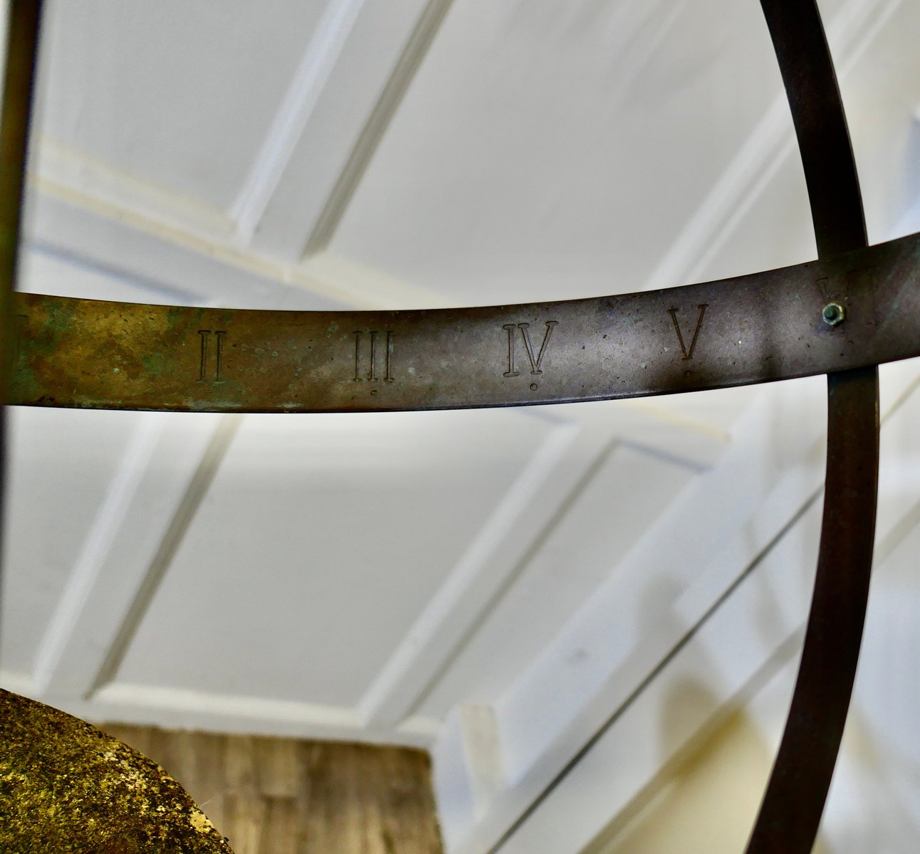 19th Century Copper Armillary Sphere on a Stone Pedestal, 1890s for ...