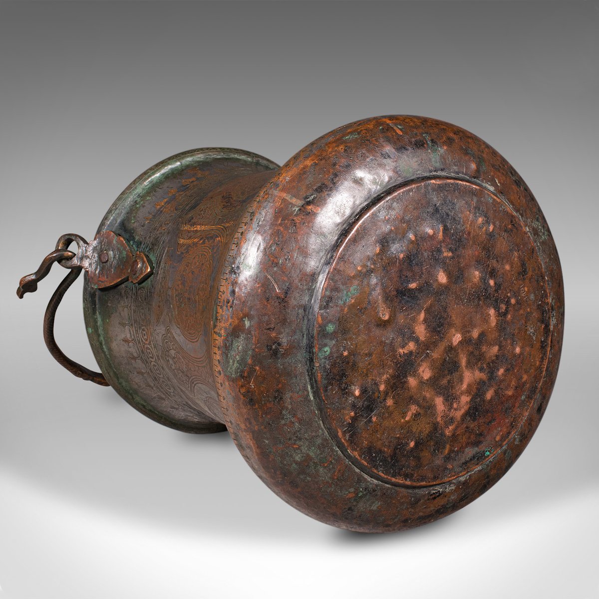 Georgian Burmese Silvered Copper Water Bucket, 1800s for sale at Pamono