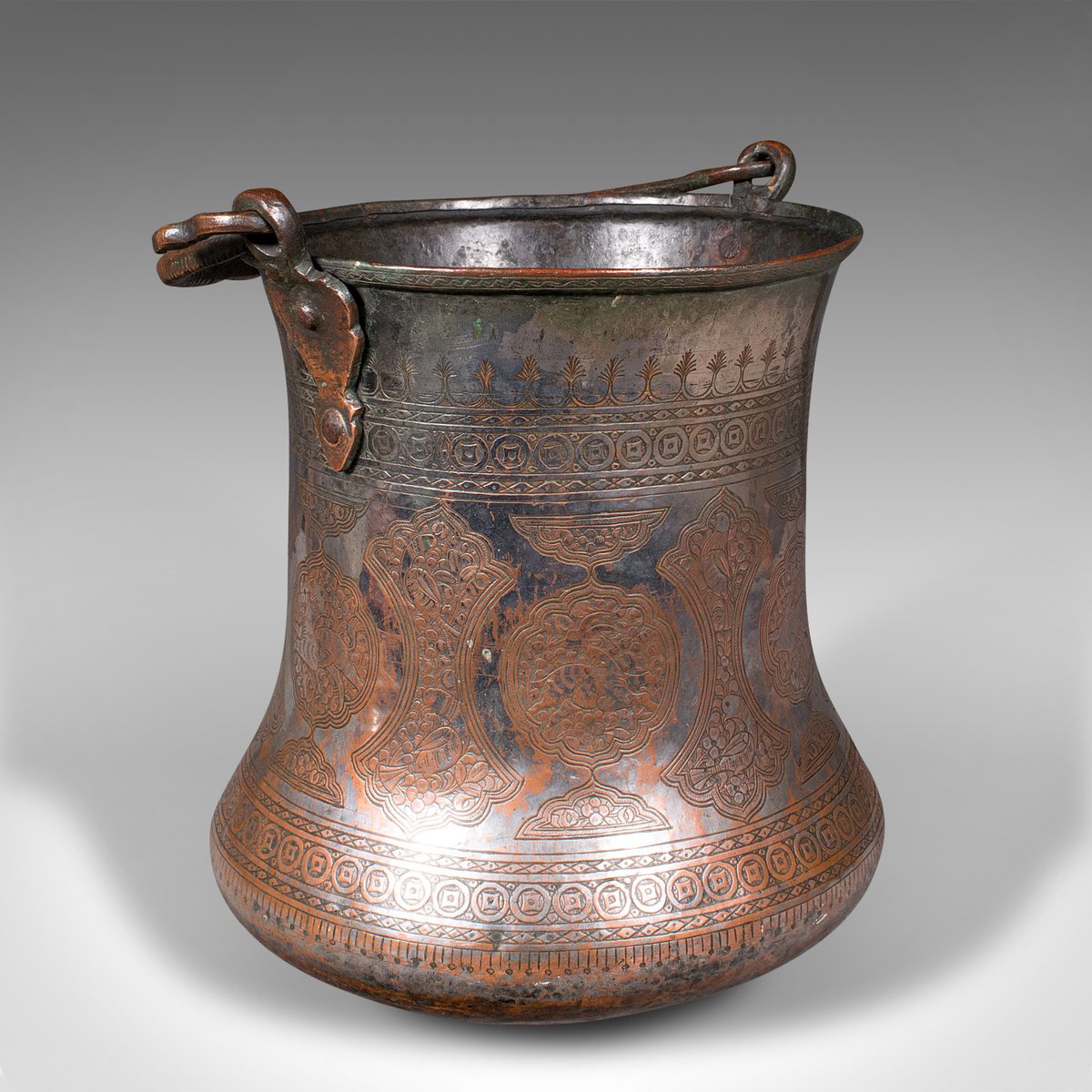 Georgian Burmese Silvered Copper Water Bucket, 1800s for sale at Pamono