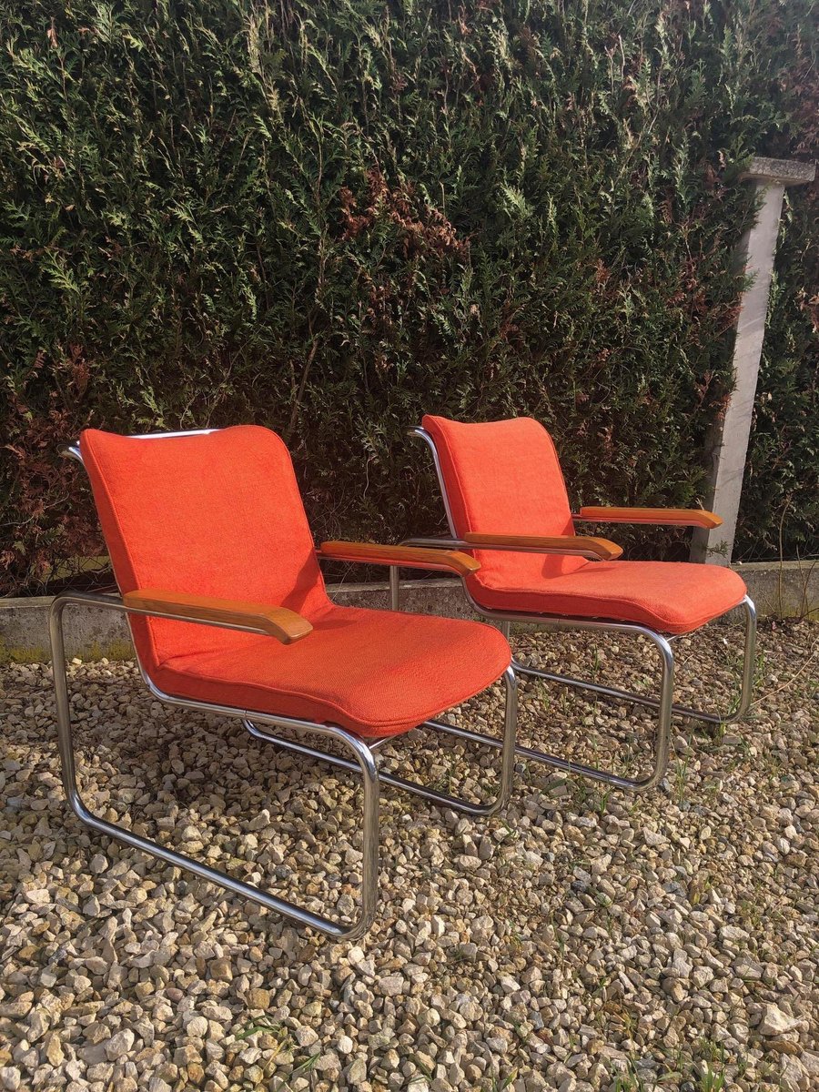 Set of MB Lounge Armchairs by Marcel Breuer for Knoll Inc. / Knoll ...