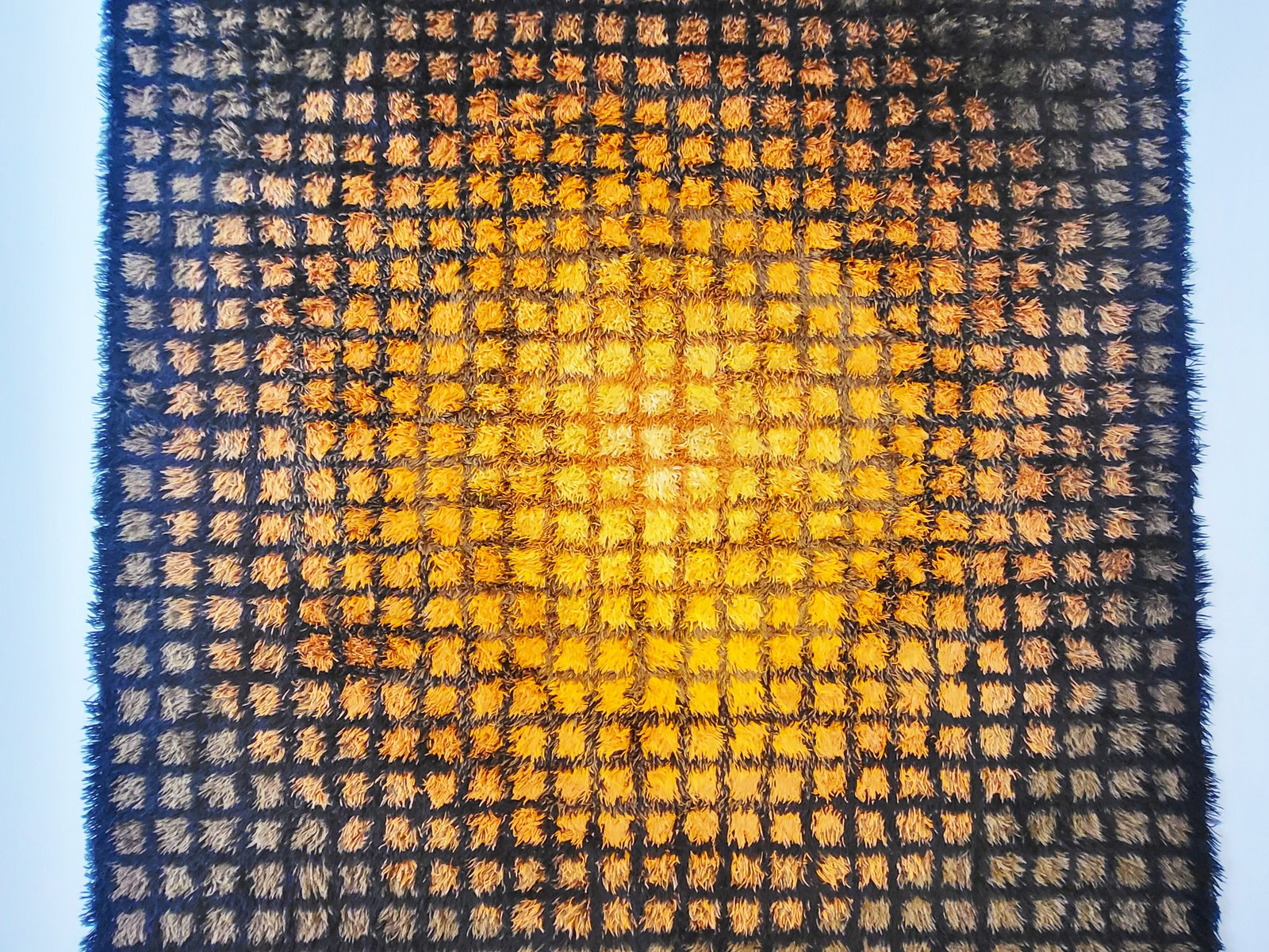 Large Vintage Danish Rya Rug from Verner Panton Finlandia, 1960s for ...