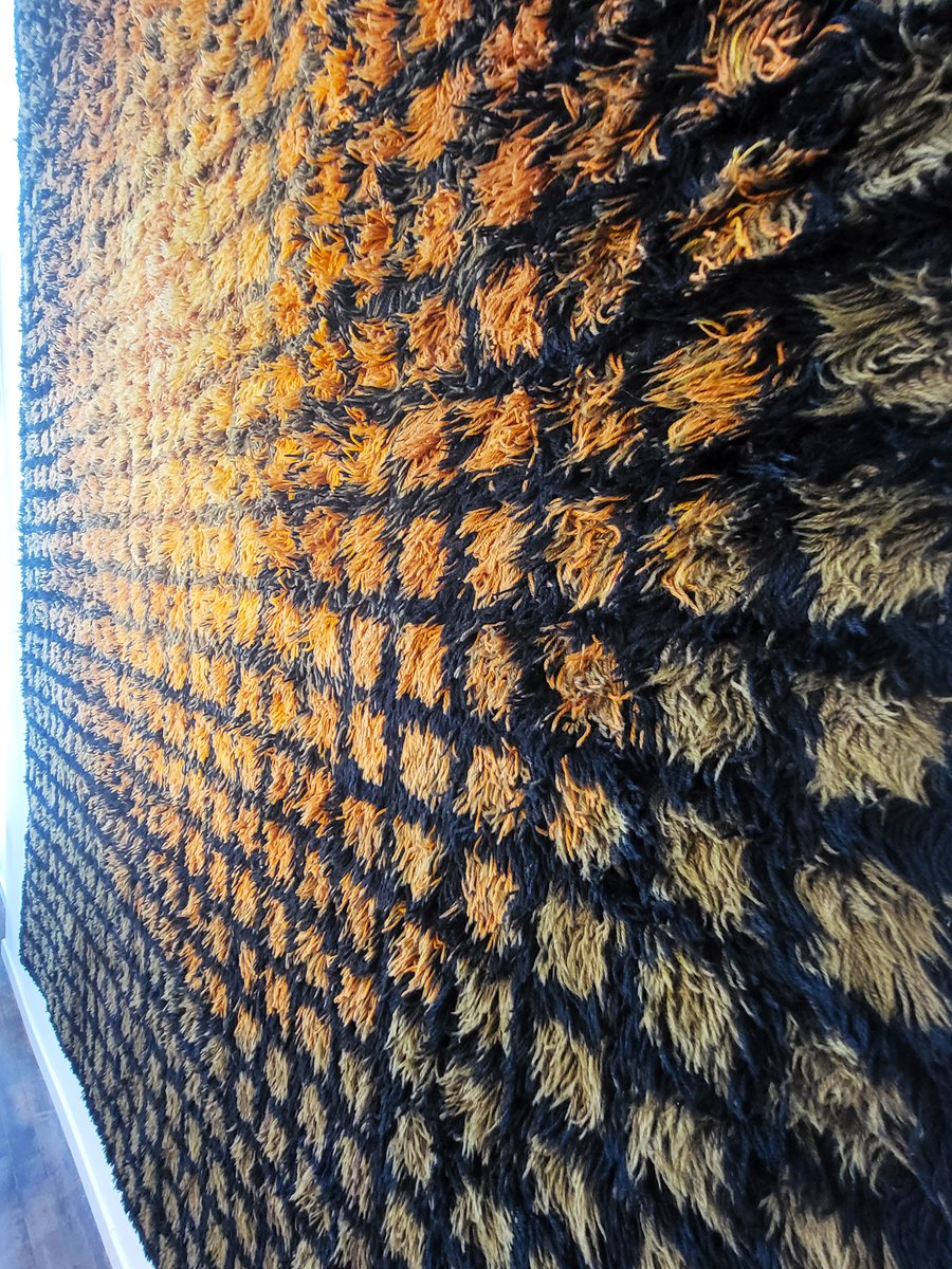 Large Vintage Danish Rya Rug from Verner Panton Finlandia, 1960s for ...