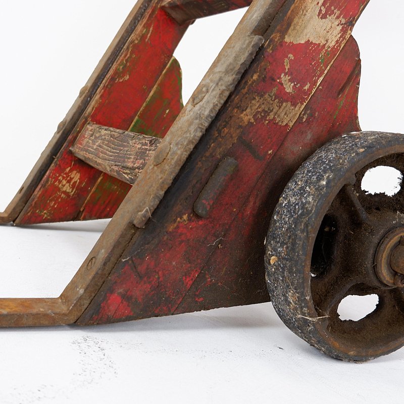 Antique Wooden Hand Truck for sale at Pamono