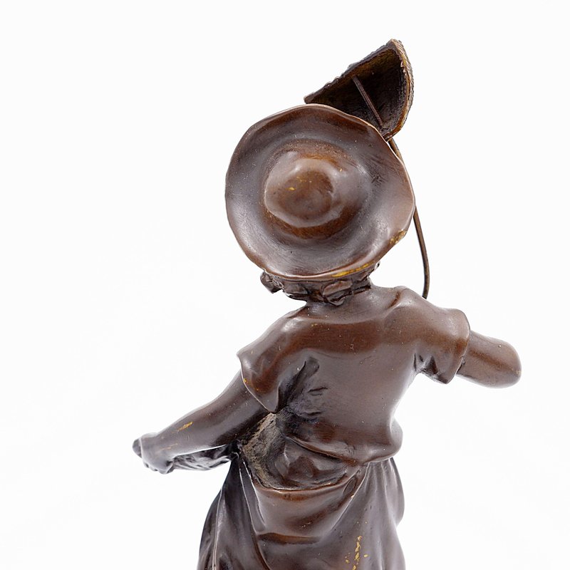 Bronze Boy with Butterfly by Auguste Moreau, France, 1890s for sale at ...