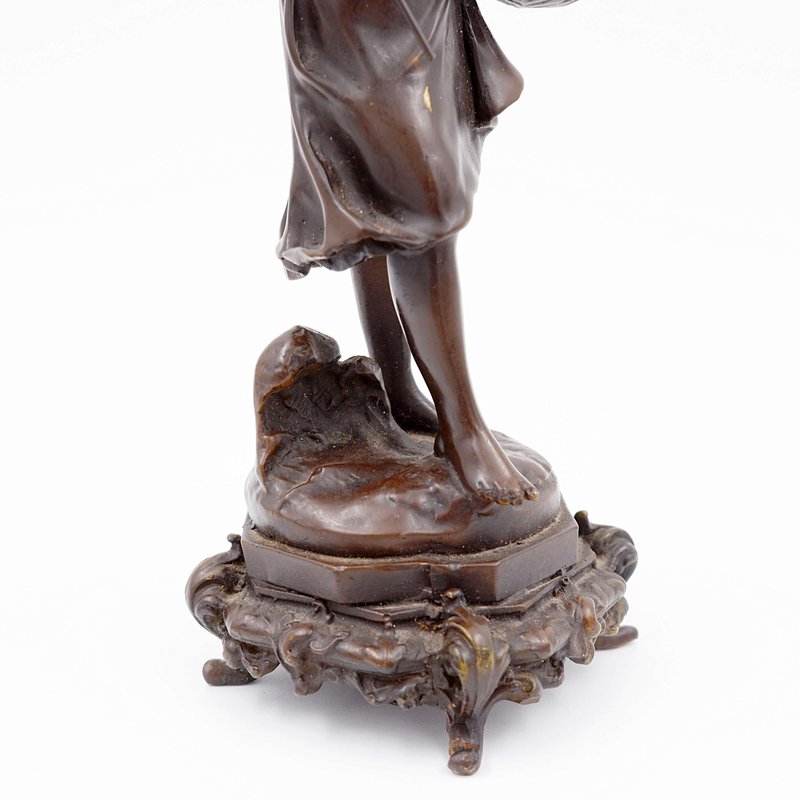 Bronze Boy with Butterfly by Auguste Moreau, France, 1890s for sale at ...