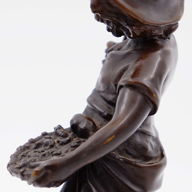 Bronze Boy with Butterfly by Auguste Moreau, France, 1890s for sale at ...