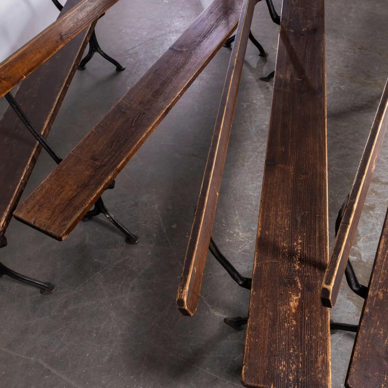 Vintage English Church Bench in Cast Metal, 1940s for sale at Pamono