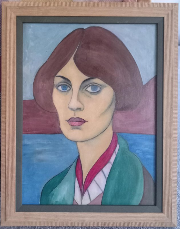 Christopher Barrow Bridgett, Oil, Framed for sale at Pamono