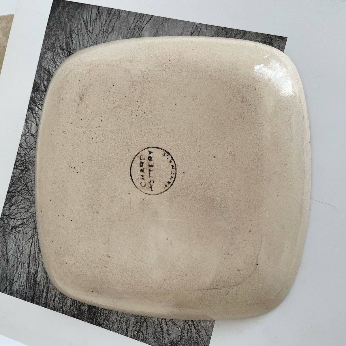 Mid-Century Chard Pottery Stoneware Dish-Plate with Fish Design for ...