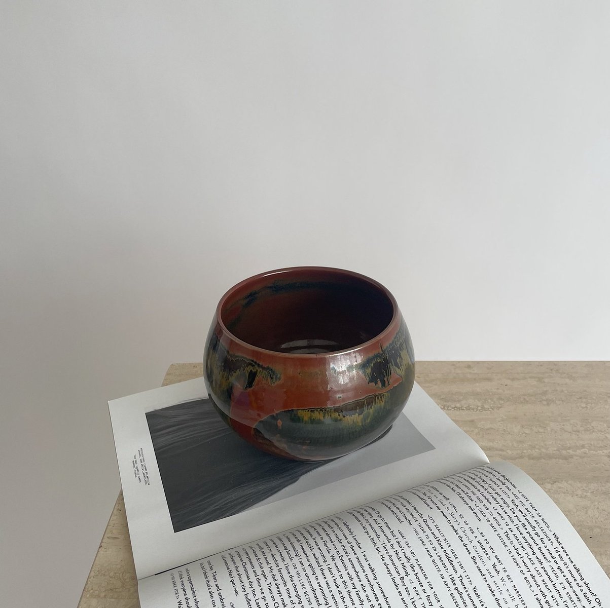Studio Pottery Stoneware Bowl in Earthy Tones by Andrew Crouch for sale ...