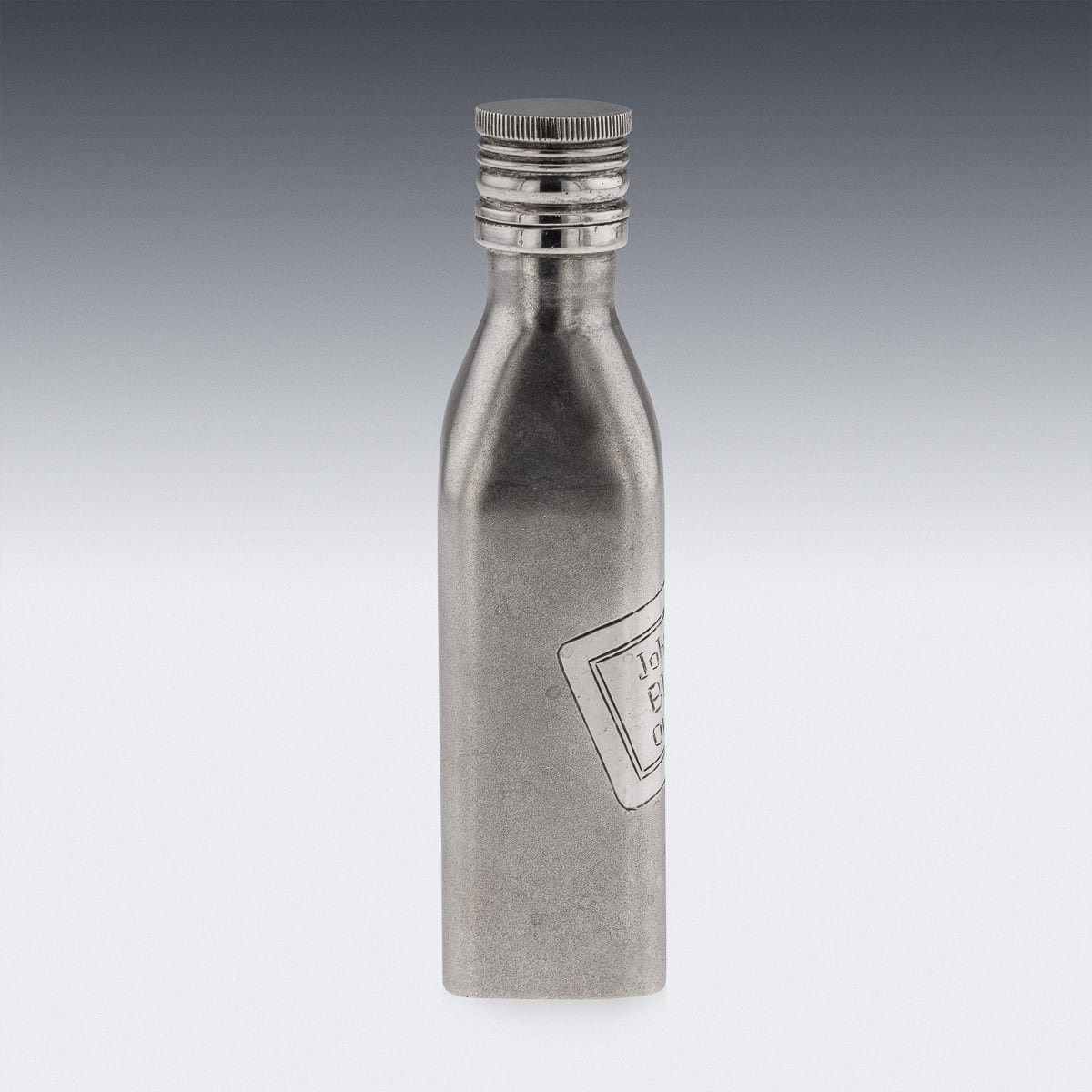 Novelty Silver Miniature Johnnie Walker Whisky Bottle for sale at Pamono