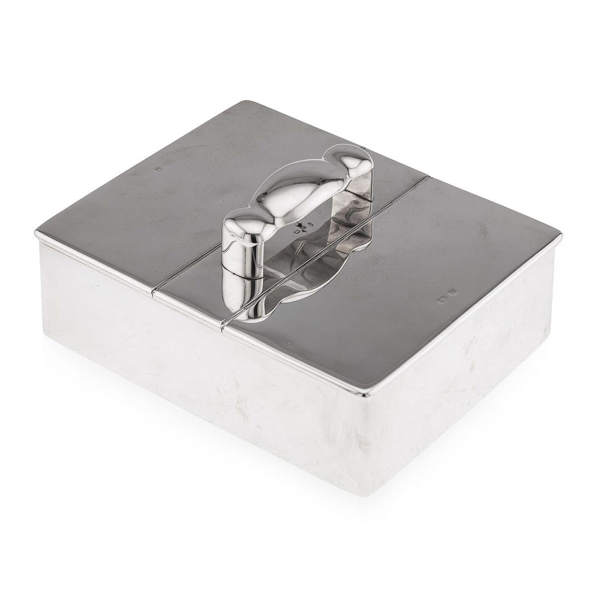 Antique Victorian Silver Cigar Box, 1898 for sale at Pamono