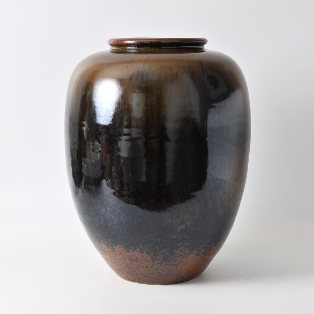 Large German Studio Pottery Vase by Ernst Stauber for sale at Pamono