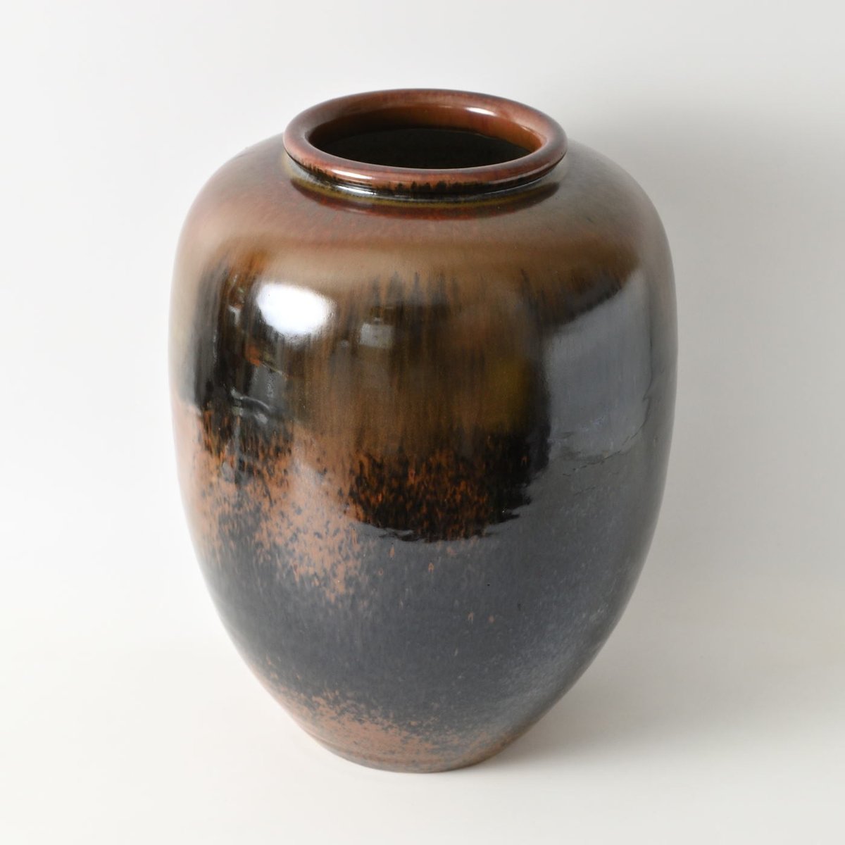 Large German Studio Pottery Vase by Ernst Stauber for sale at Pamono
