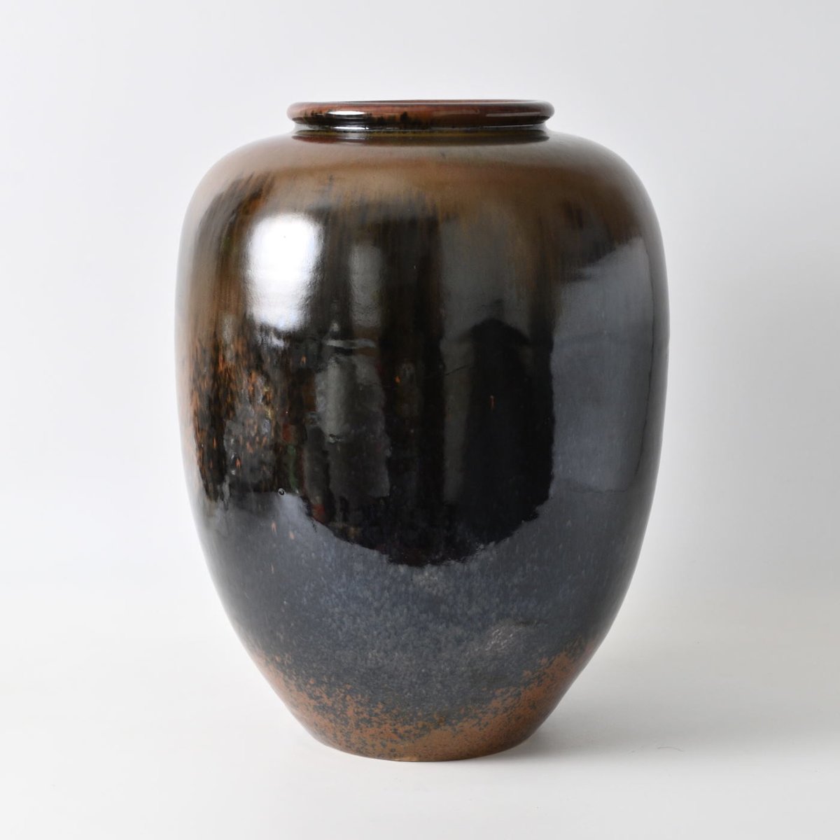 Large German Studio Pottery Vase by Ernst Stauber for sale at Pamono