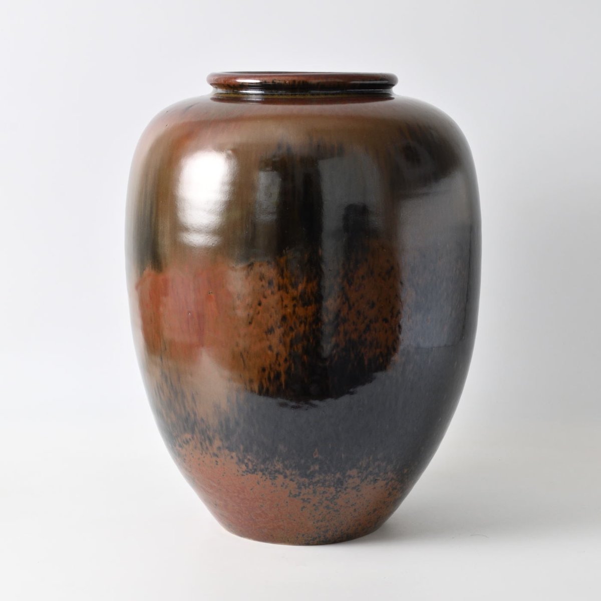 Large German Studio Pottery Vase by Ernst Stauber for sale at Pamono