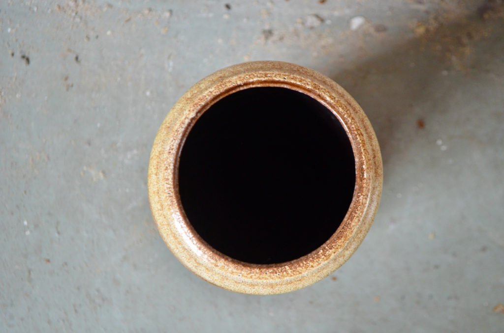 Large Brutalist Floor Scroll Vase from Scheurich, 1960s for sale at Pamono