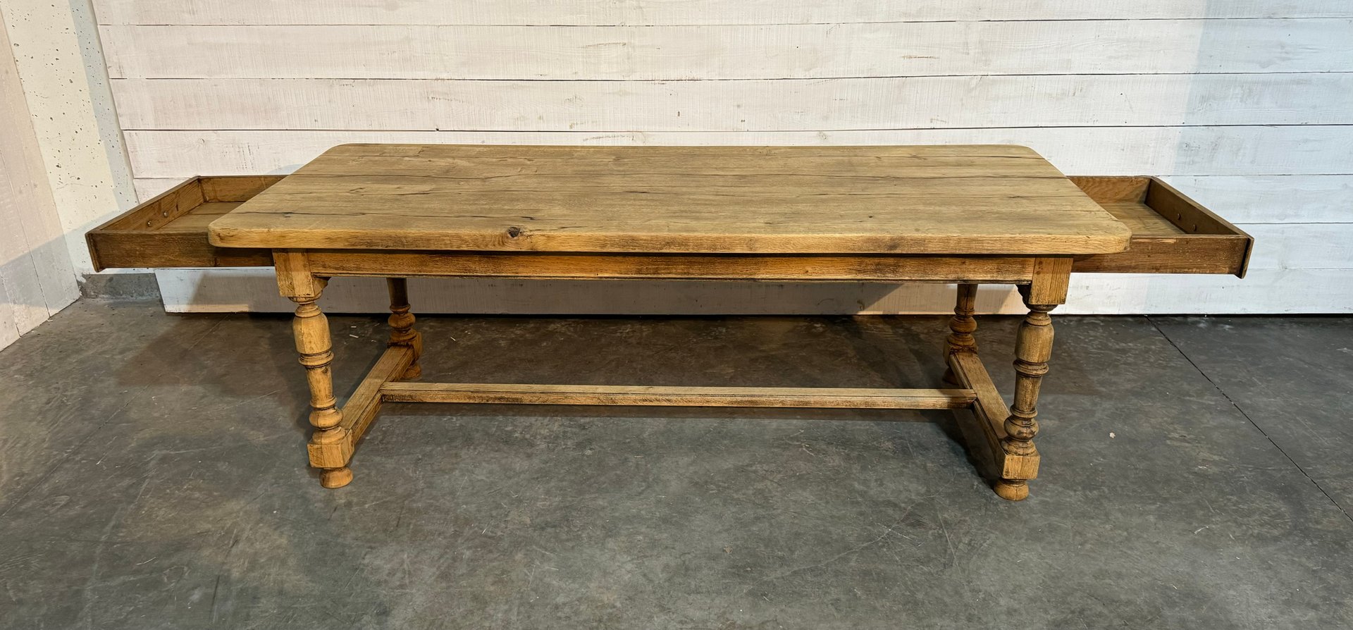 Vintage Farmhouse Dining Table in Oak, 1920 for sale at Pamono