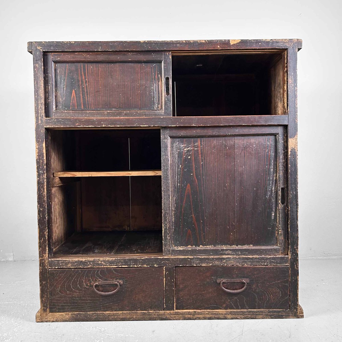 Antique Japanese Tansu Storage Cabinet, 1890s for sale at Pamono