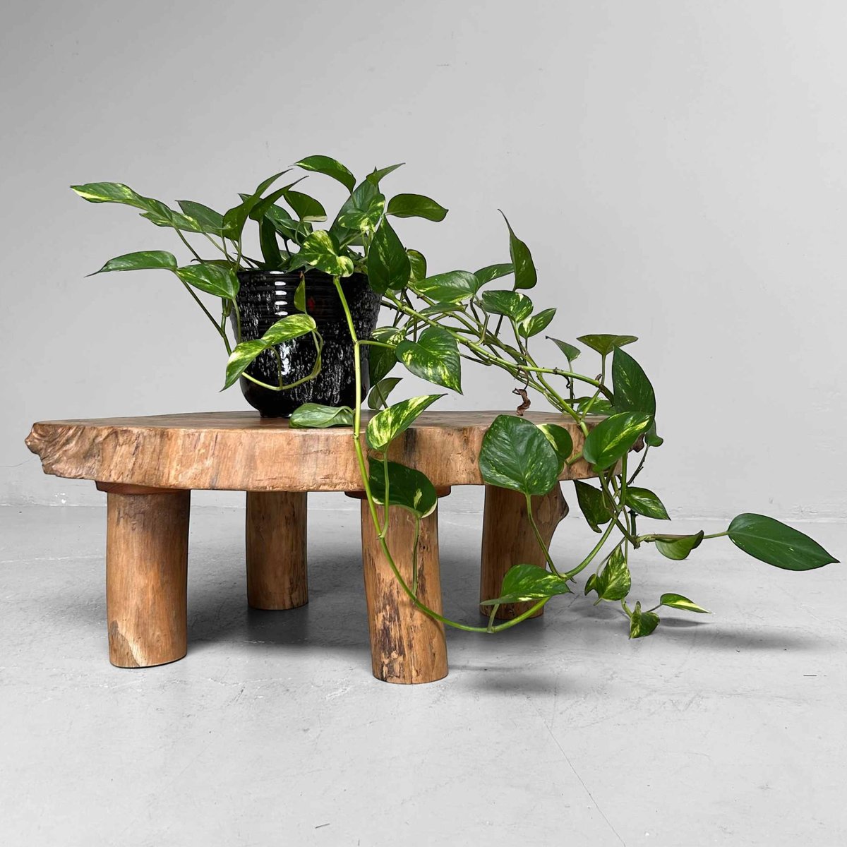 Japanese Log Table, 1950s for sale at Pamono