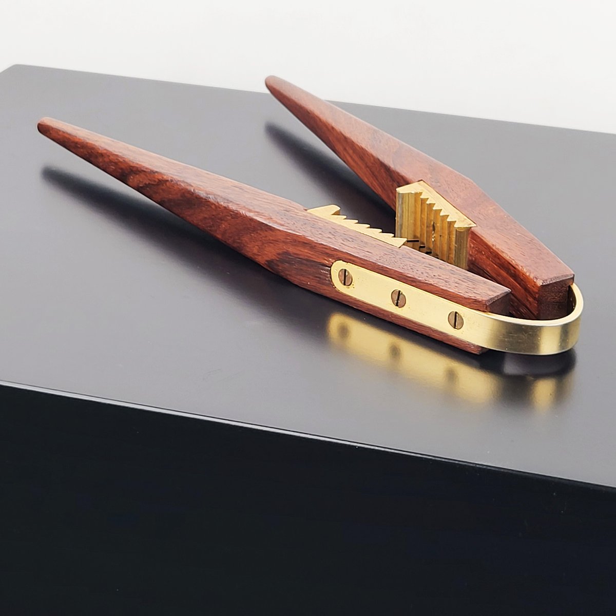 Mid-Century Danish Teak & Brass Nutcracker by Poul Knudsen, 1950s for ...