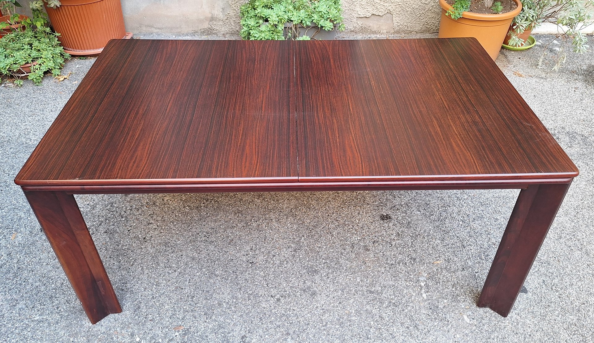 Tavolo vintage allungabile in palissandro di Carlo Scarpa per Molteni, anni '60 in vendita su Pamono