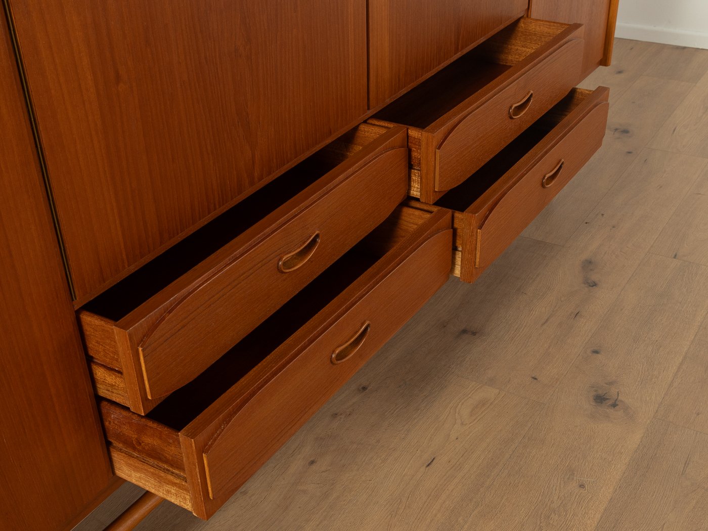Scandinavian Teak Highboard, 1960s for sale at Pamono