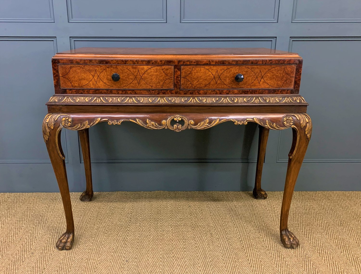 Burr Walnut Side Table, 1920s for sale at Pamono