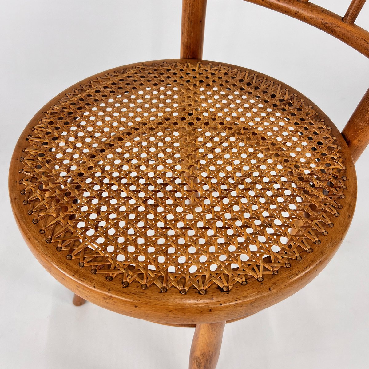 Bentwoord and Cane Chair from Thonet, 1940s for sale at Pamono