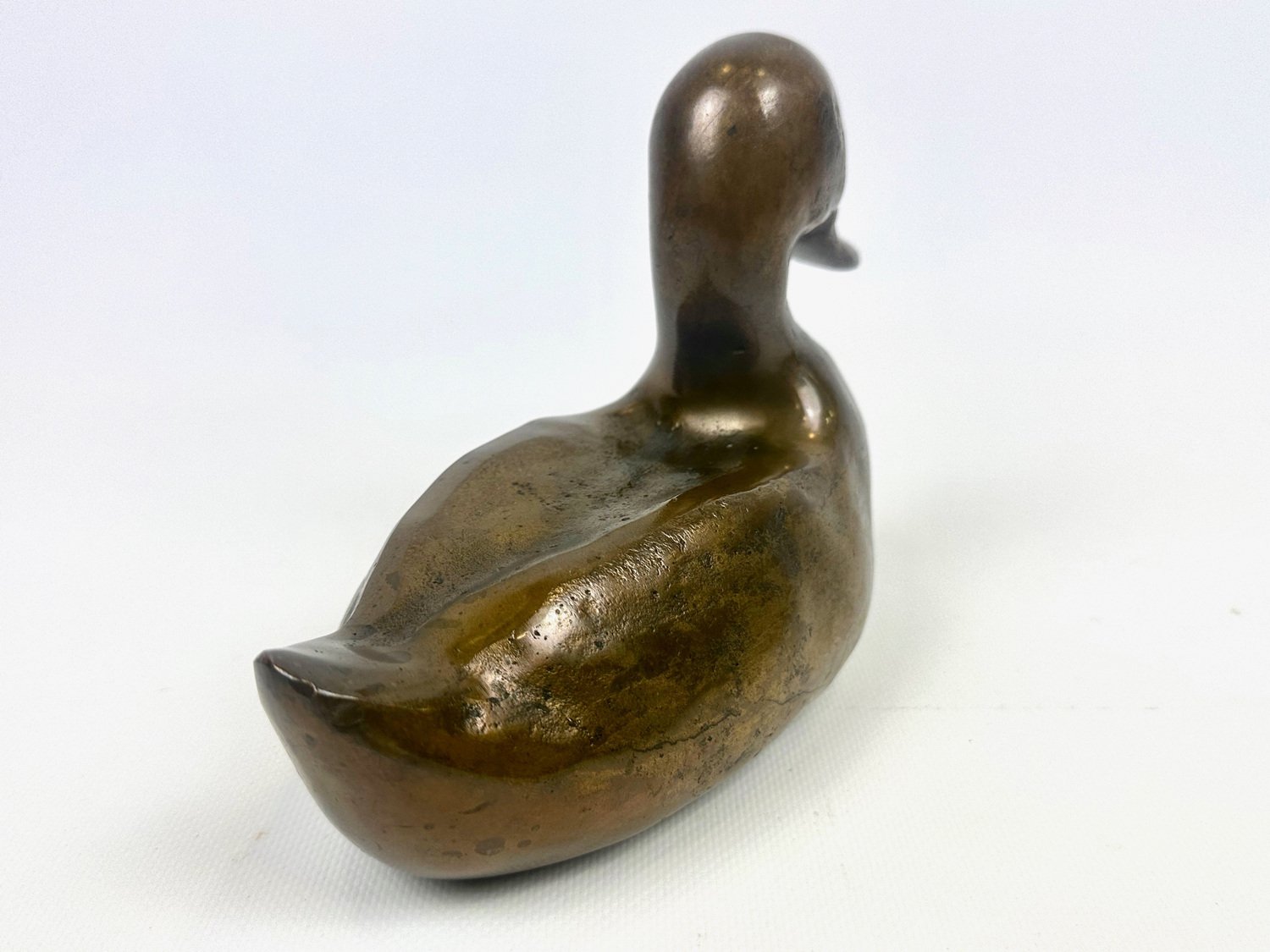 Antique Bronze Duck Figure, 19th Century for sale at Pamono