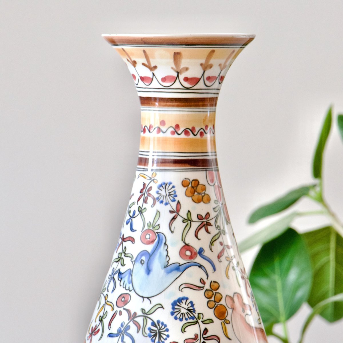 Large Portuguese Artisanal Vase from Coimbra, 1950s for sale at Pamono