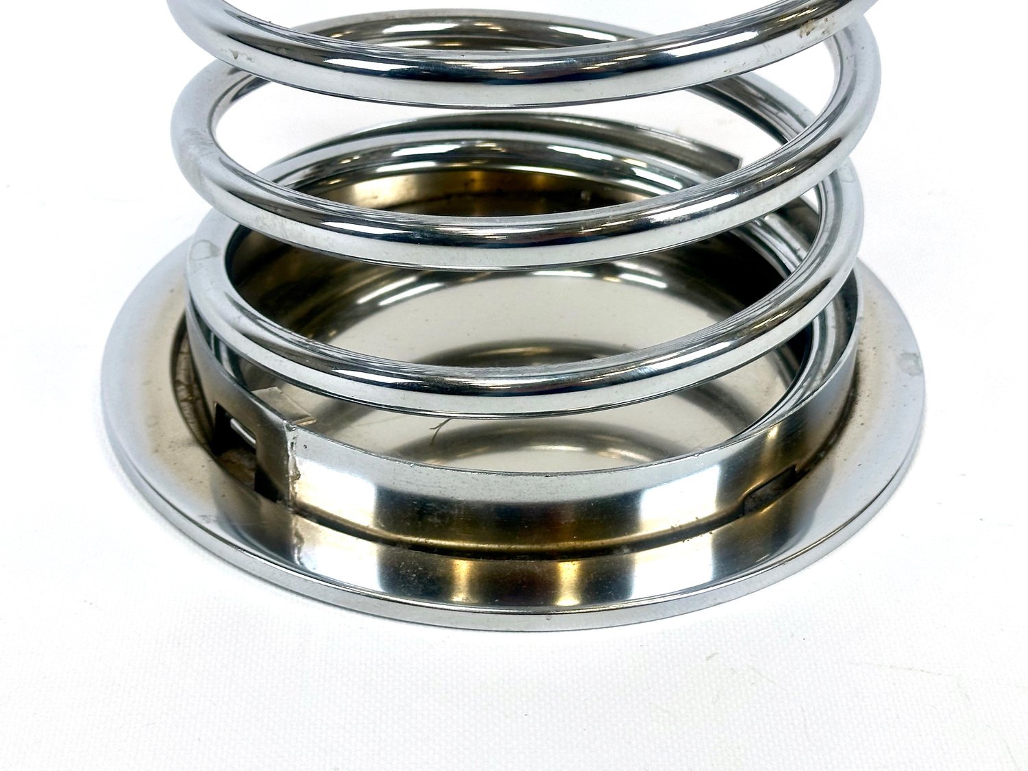 Chromed Spiral Shaped Umbrella Stand, 1980s for sale at Pamono