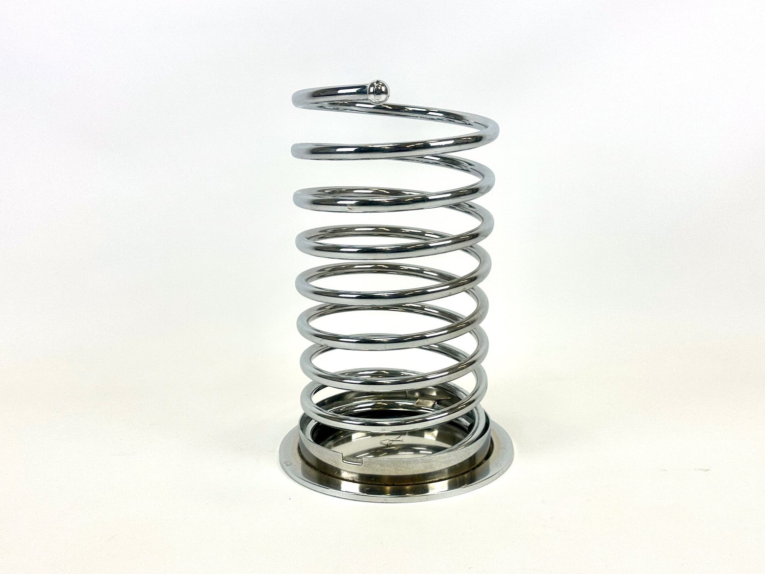 Chromed Spiral Shaped Umbrella Stand, 1980s for sale at Pamono