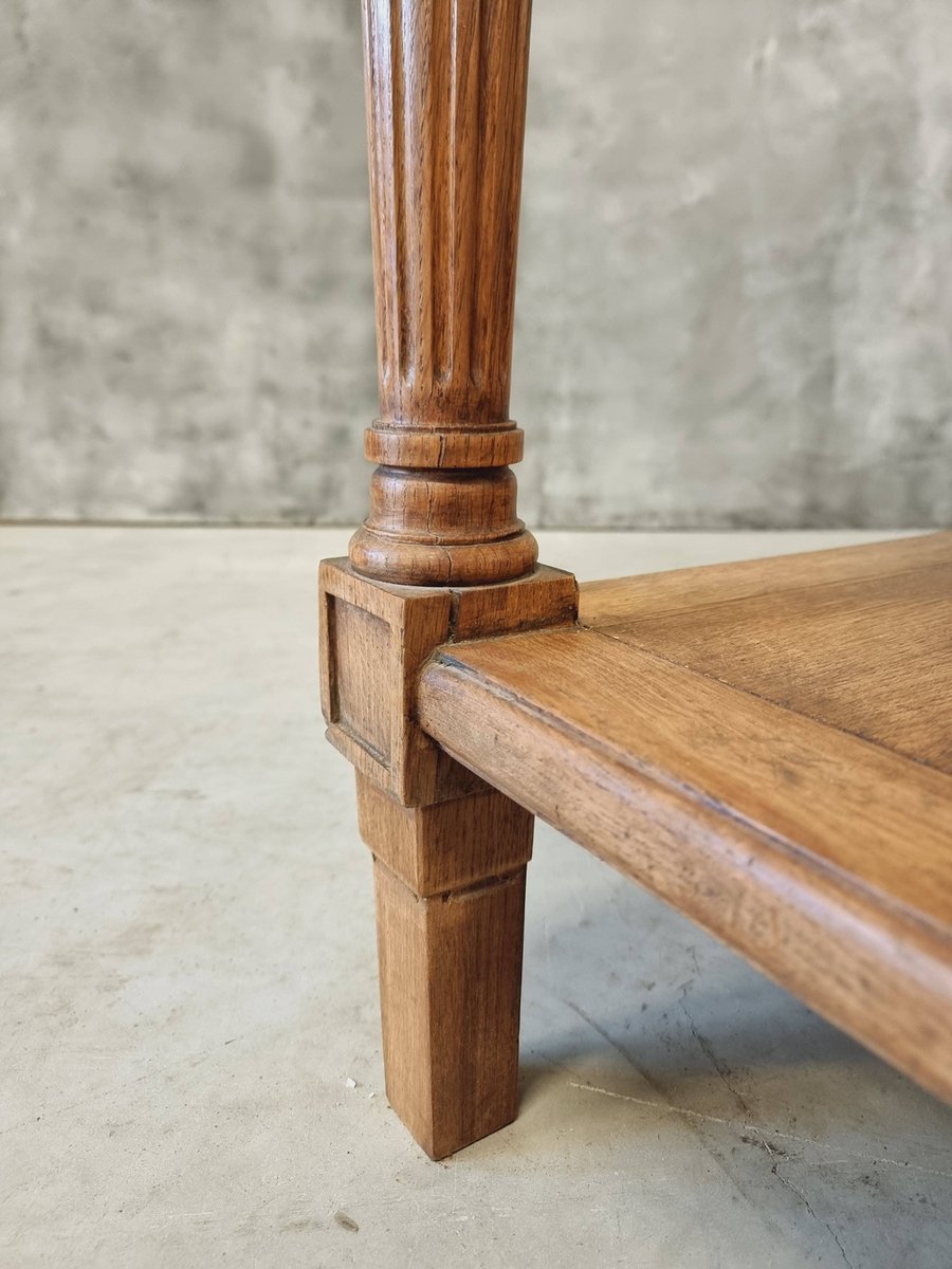 Antique Drapery Table in Oak, 1920s for sale at Pamono
