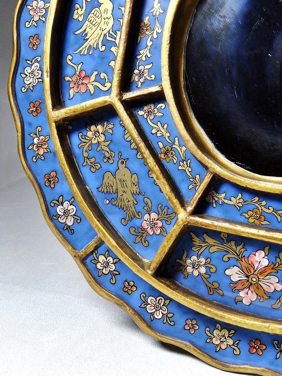 Large Vintage Peruvian Mirror in Glass and Cloisonné Plaster for sale ...