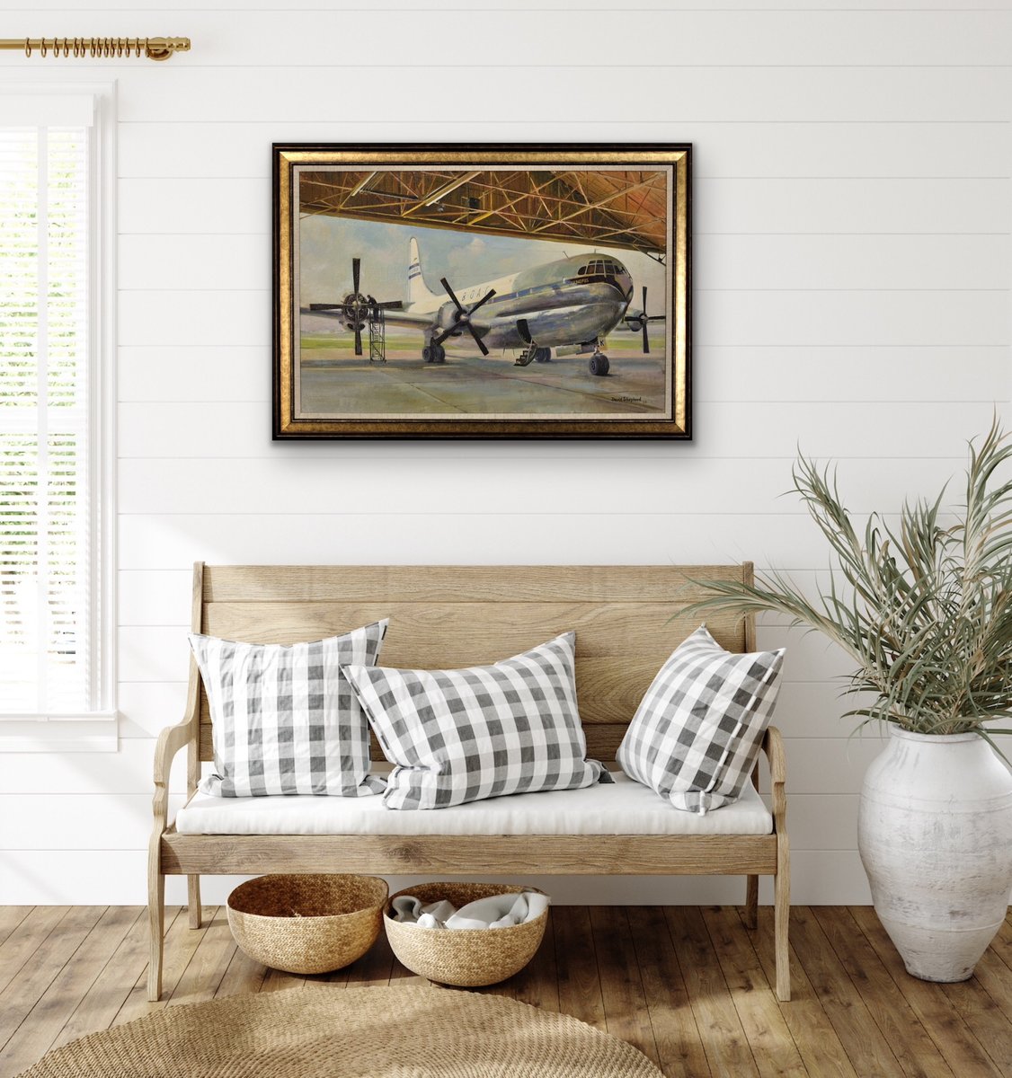 David Shepherd, Boac Boeing 377 Stratocruiser, 1953, Oil on Canvas ...