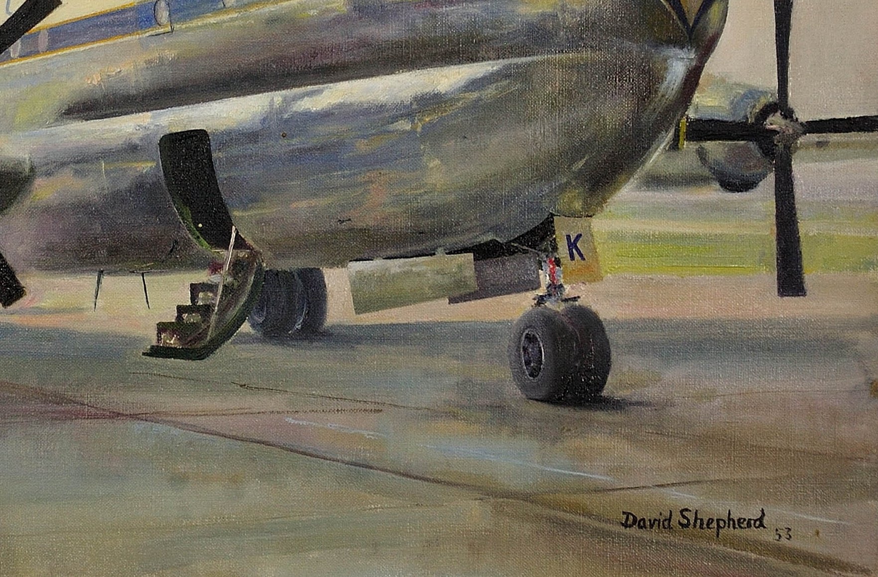David Shepherd, Boac Boeing 377 Stratocruiser, 1953, Oil on Canvas ...