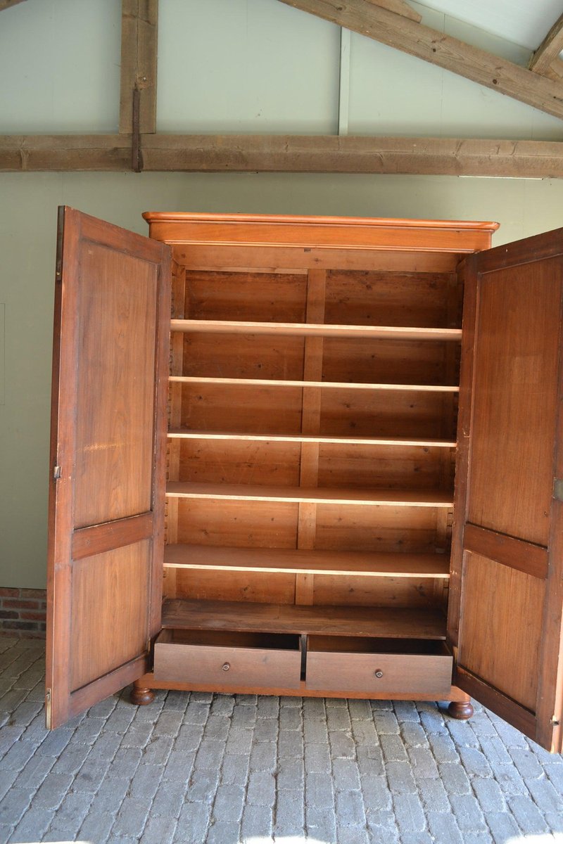 19th century Dutch Cherry Cupboard for sale at Pamono