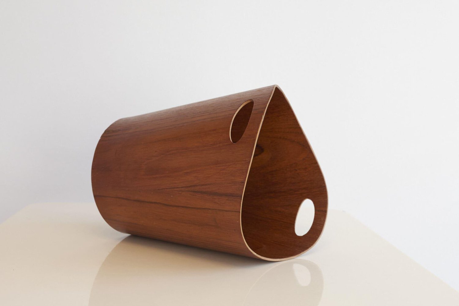 Swedish Teak Wastepaper Basket for sale at Pamono