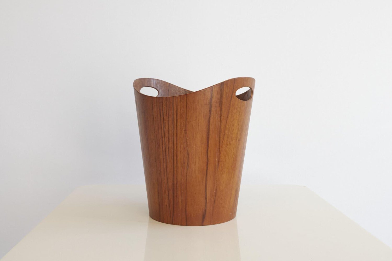 Swedish Teak Wastepaper Basket for sale at Pamono