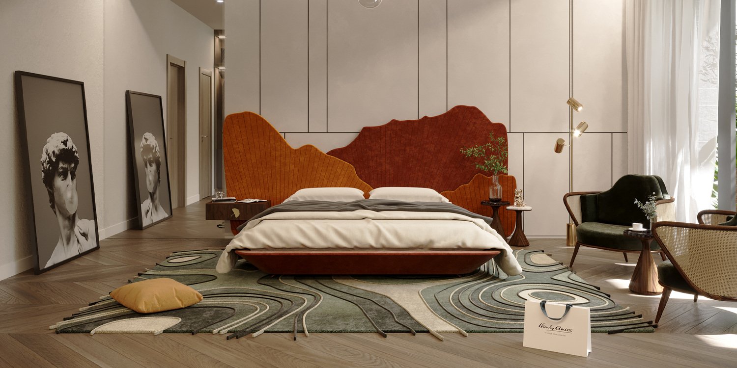 Ginkgo Bed by Alma De Luce for sale at Pamono