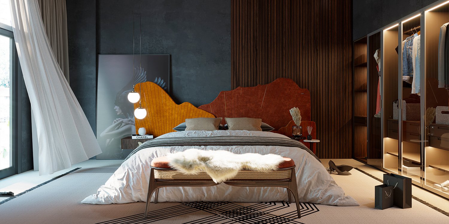 Ginkgo Bed by Alma De Luce for sale at Pamono