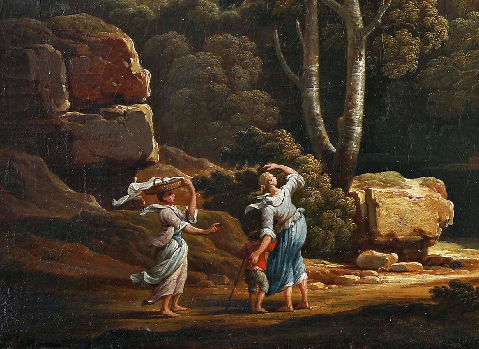 Adolf Friedrich Harper, Landscape, 1780, Oil on Canvas, Württemberg ...