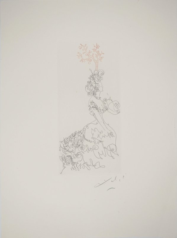 Salvador Dali, The Lady of the Orangery, Original Engraving for sale at ...