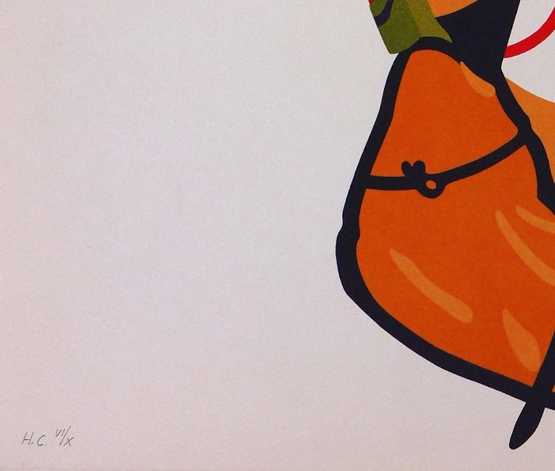 Hervé Telemaque, The Broom, 1974, Lithograph for sale at Pamono