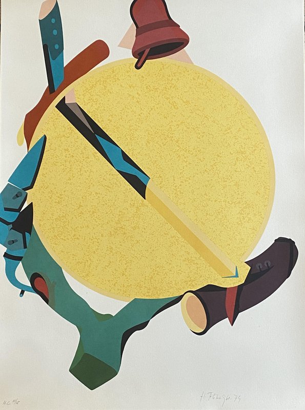 Hervé Telemaque, Sun Catcher, 1979, Lithograph for sale at Pamono