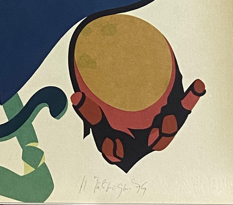 Hervé Telemaque, The Lamp, 1974, Lithograph for sale at Pamono