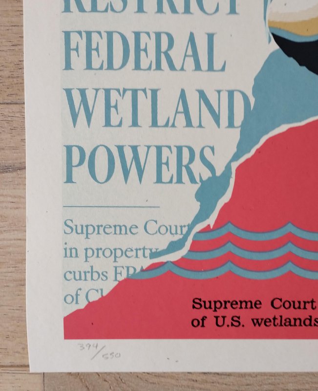 Shepard Fairey (Obey), Wetland Powers, 2023, Screenprint for sale at Pamono