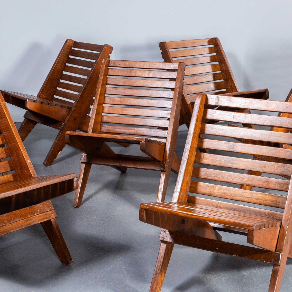 Folding Lounge Chair, 1950s for sale at Pamono