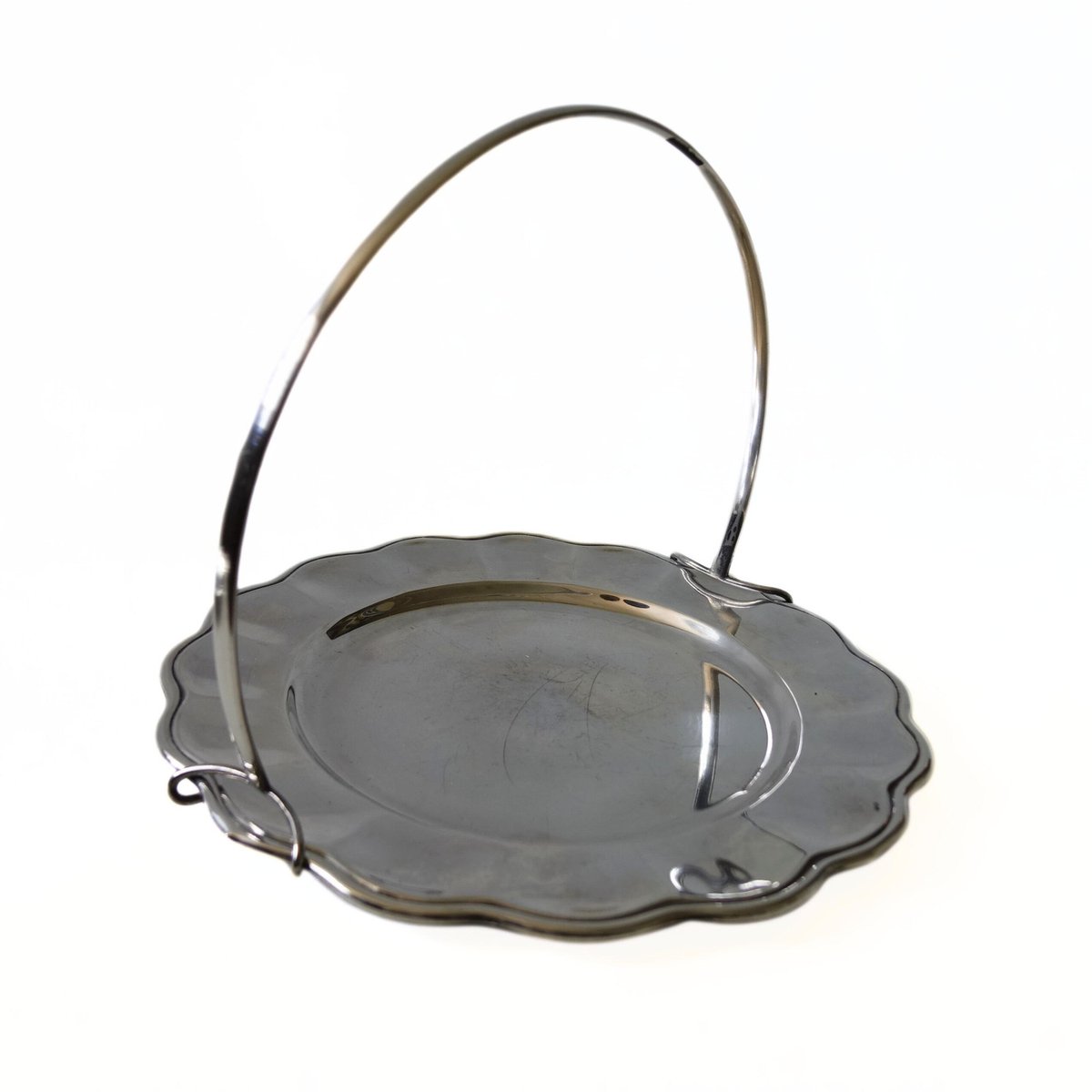 Antique Silver Plated Serving Plate from Prima NS for sale at Pamono